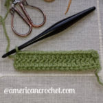 Front Bottom Loop Half Double Crochet | American Crochet