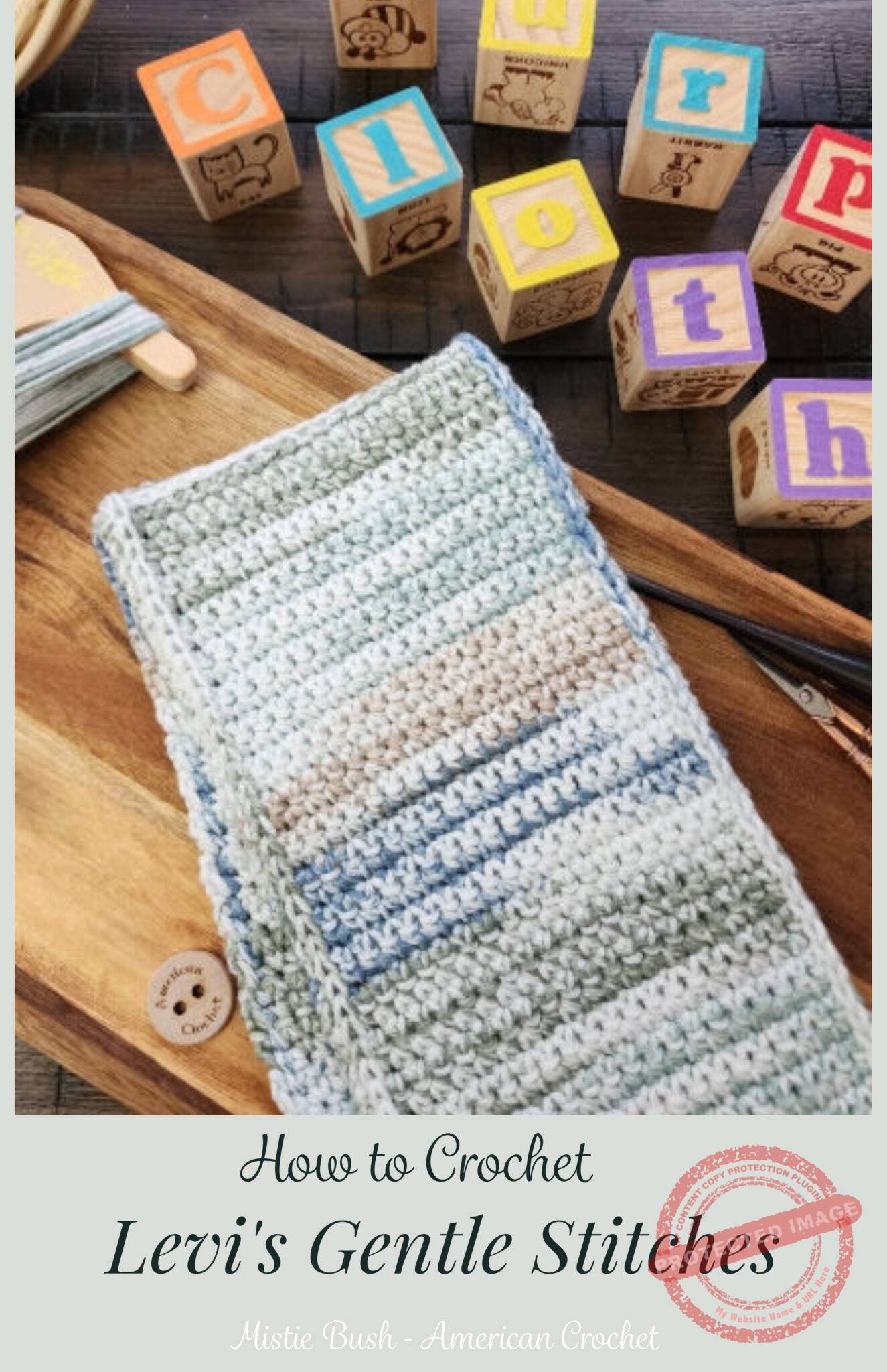 Levi’s Gentle Stitches – Burp Cloth Crochet Pattern