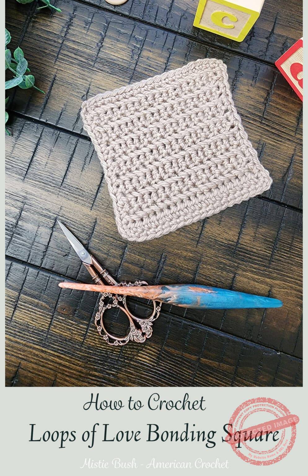 Loops of Love Crochet Bonding Square | American Crochet