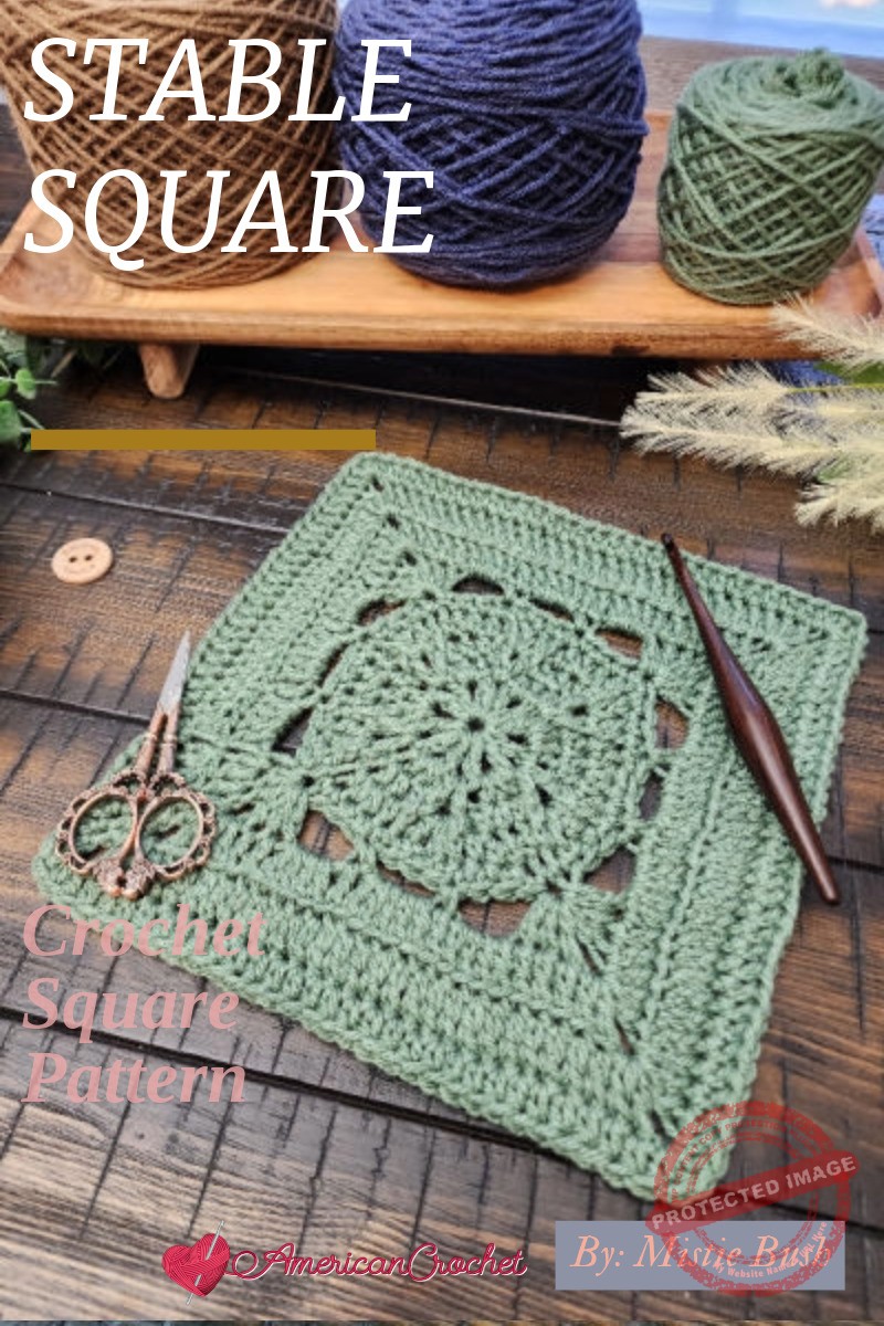 Stable Square | American Crochet | Crochet Pattern
